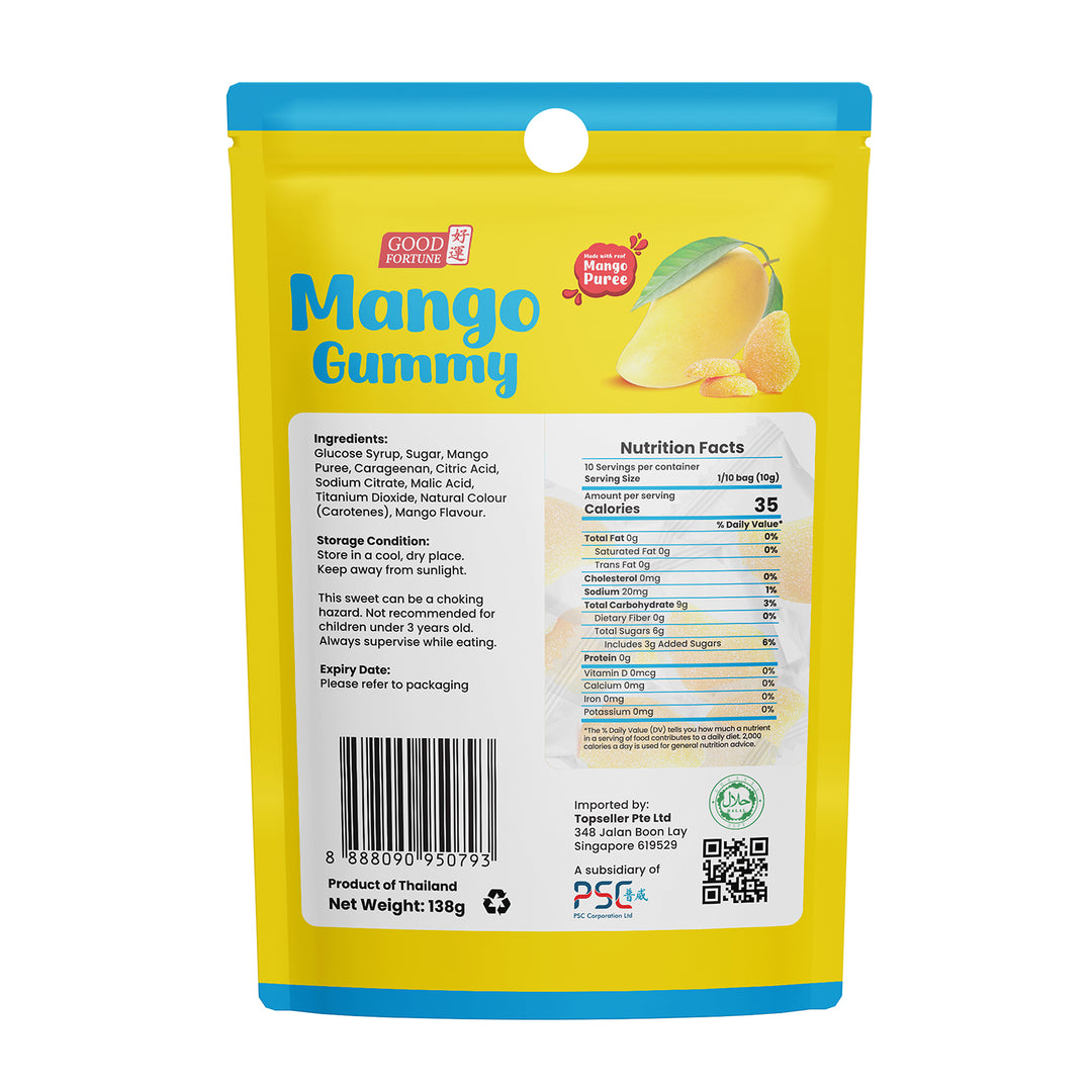 Good Fortune Mango Gummy 138G – PSC e-store